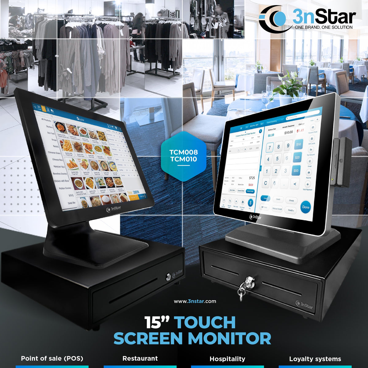 3nStar Touchscreen Monitors– POS OF AMERICA