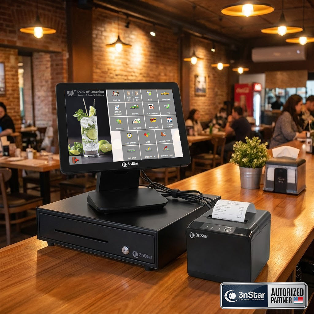 Pecan Restaurant POS Bundle with 3nStar Point of Sale All-In-One P4 N9 ...