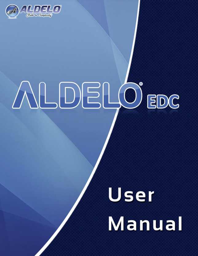 Aldelo EDC POS user's Manual– POS OF AMERICA