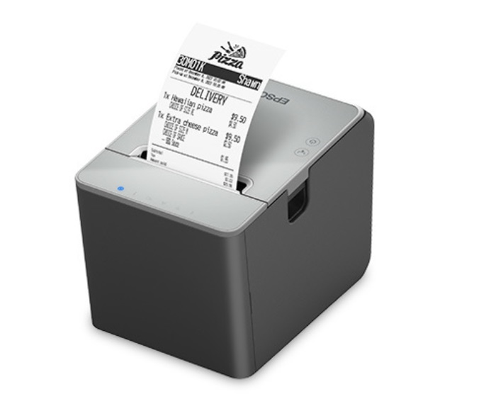 EPSON, TM-L100 Linerless Sticky Receipt Printer. USB-A & Ethernet & Bl ...