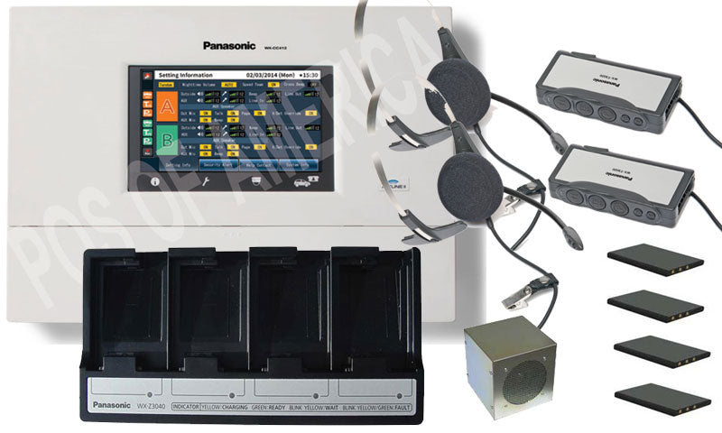 Panasonic Attune II 2 Belt Pack Digital Drive Thru System | POS OF AMERICA