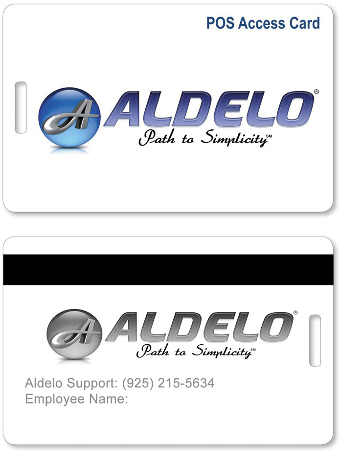 Aldelo POS Access PVC CR80Cards pack of 10 ready to use encoded– POS OF ...
