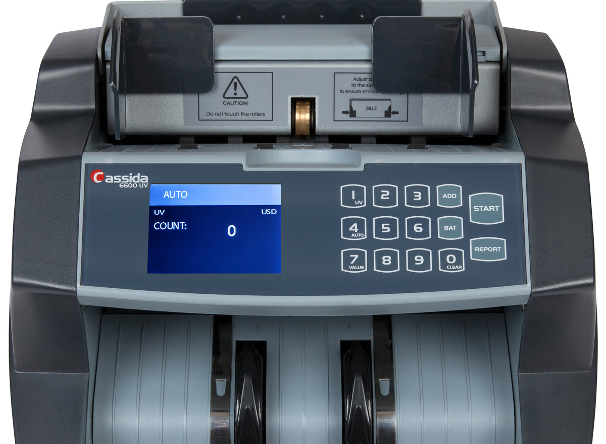 Cassida 6600 UV MG with ValuCount Professional Currency Counter | POS ...