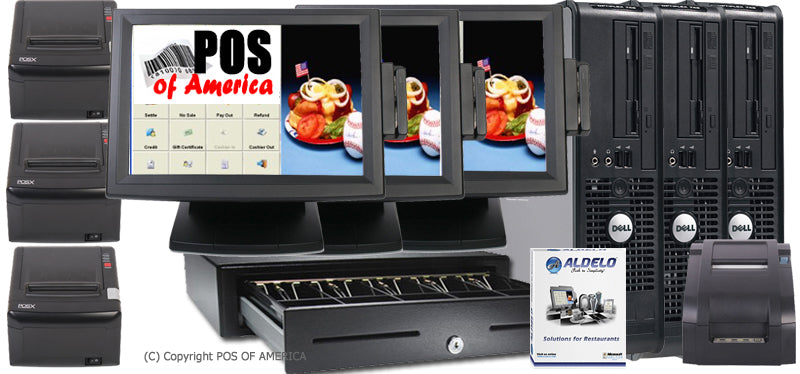 Aldelo Restaurant 3 POS Stations PRO Edition | POS OF AMERICA